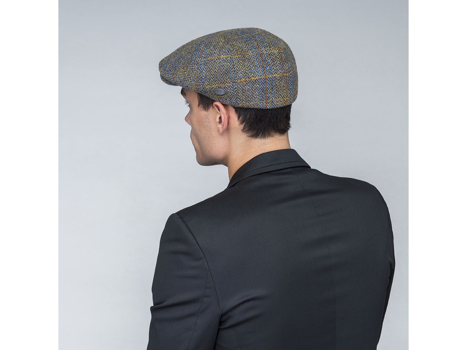 Bailey Hats Lou Herringbone With Window Pane Ivey Flat Cap | Rainwater's