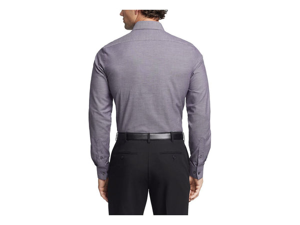 Van Heusen FLEX Stretch Stain Shield Wrinkle Free Slim Fit Micro Check ...