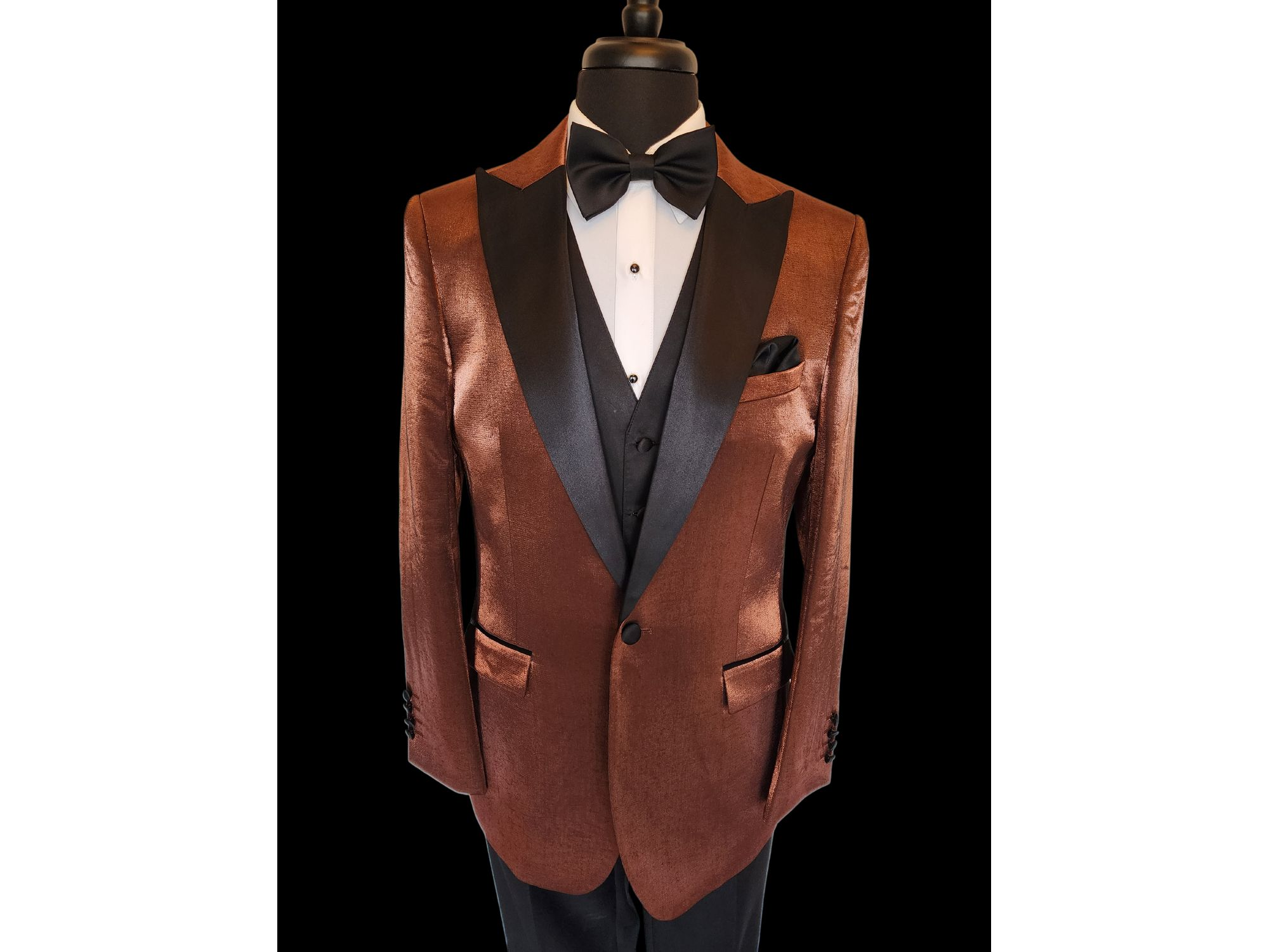 Rust Luster Peak lapel Dinner Jacket Tuxedo Rental | Rainwater's