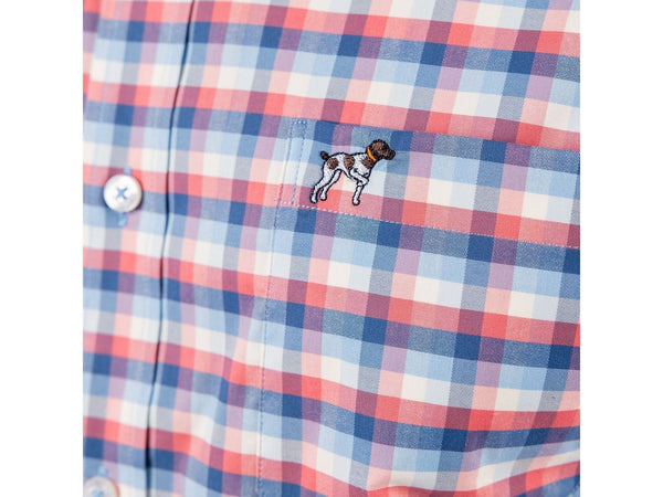 Southern Point Hadley Stretch Button Down Sailwind Plaid | Rainwater's