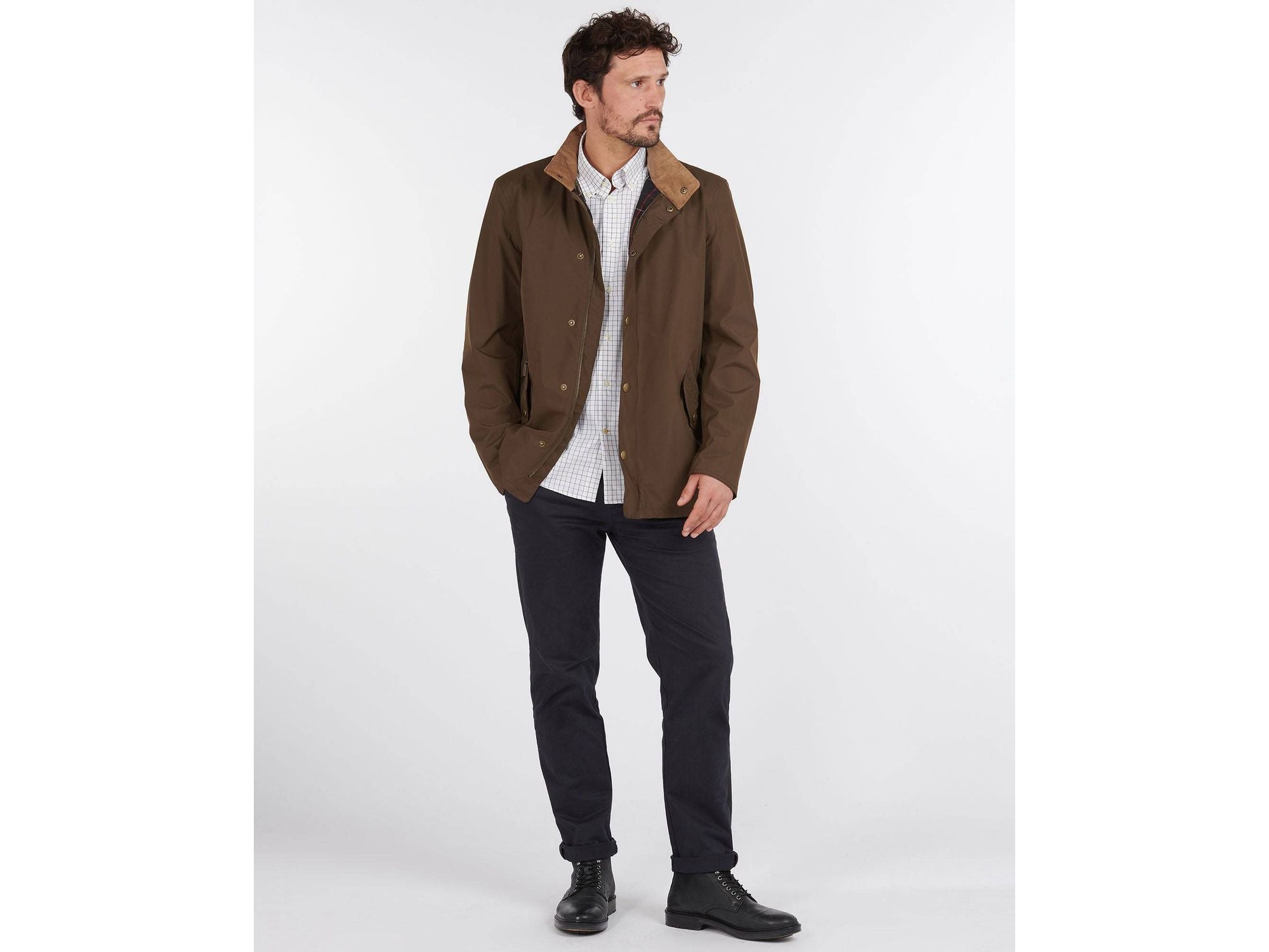 Barbour Spoonbill Waterproof Breathable Jacket In Dark Olive | Rainwater's