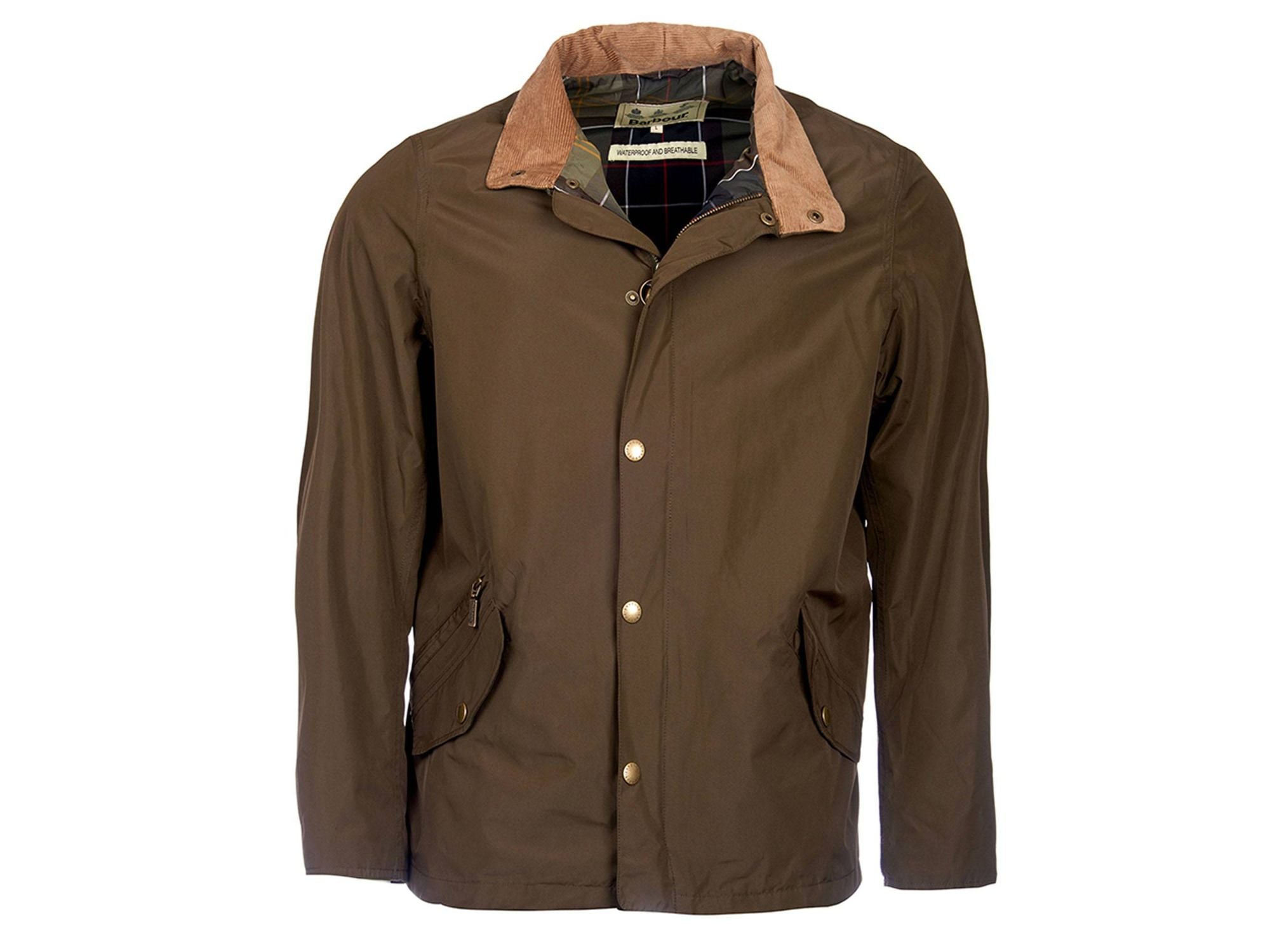 Barbour Spoonbill Waterproof Breathable Jacket In Dark Olive | Rainwater's